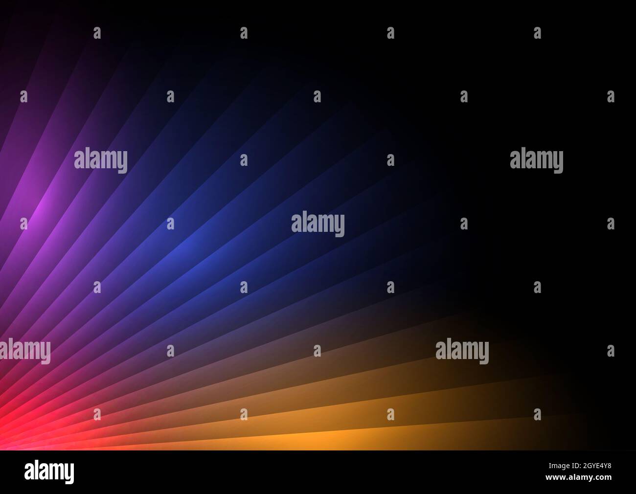 Abstract design background with colourful fan design Stock Photo - Alamy