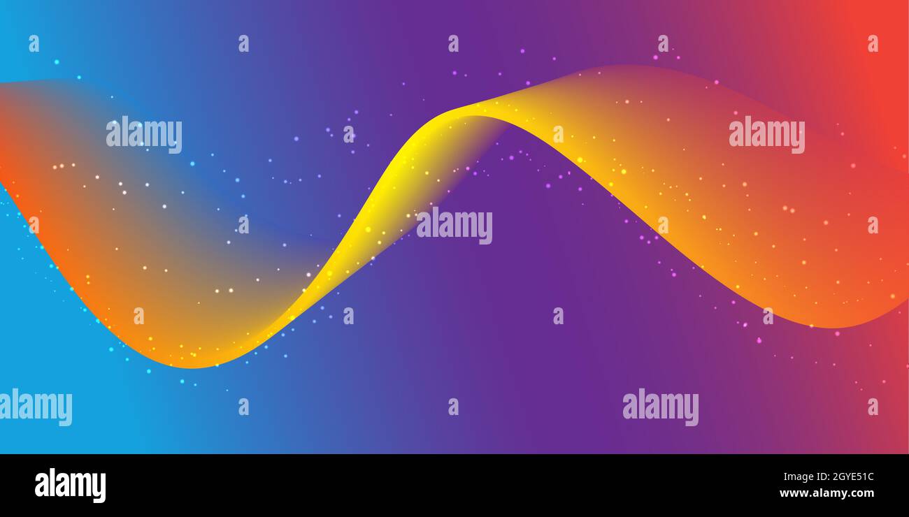 Abstract flow banner design with bright colours Stock Photo - Alamy
