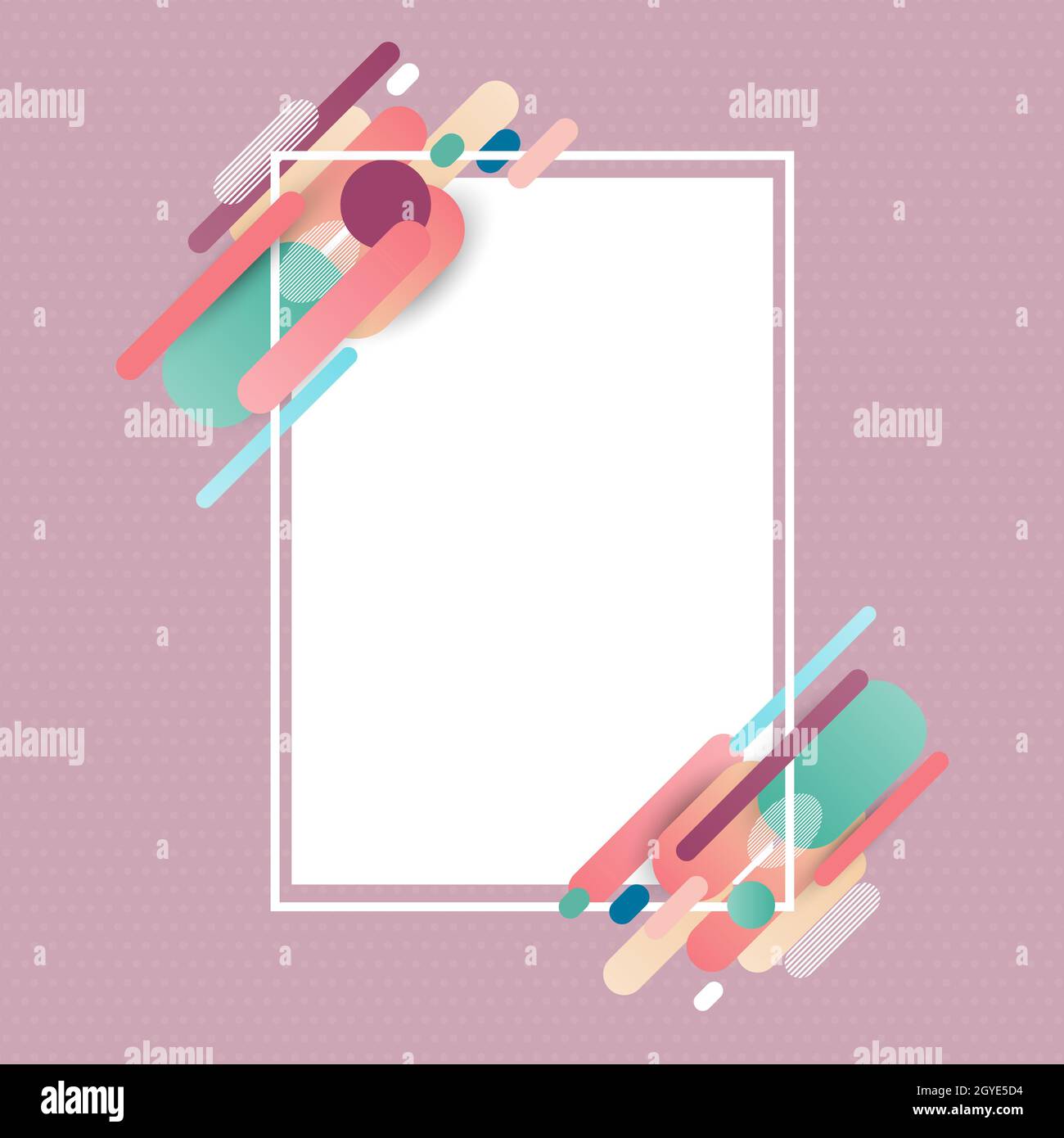 Abstract frame background with a modern retro design Stock Photo - Alamy