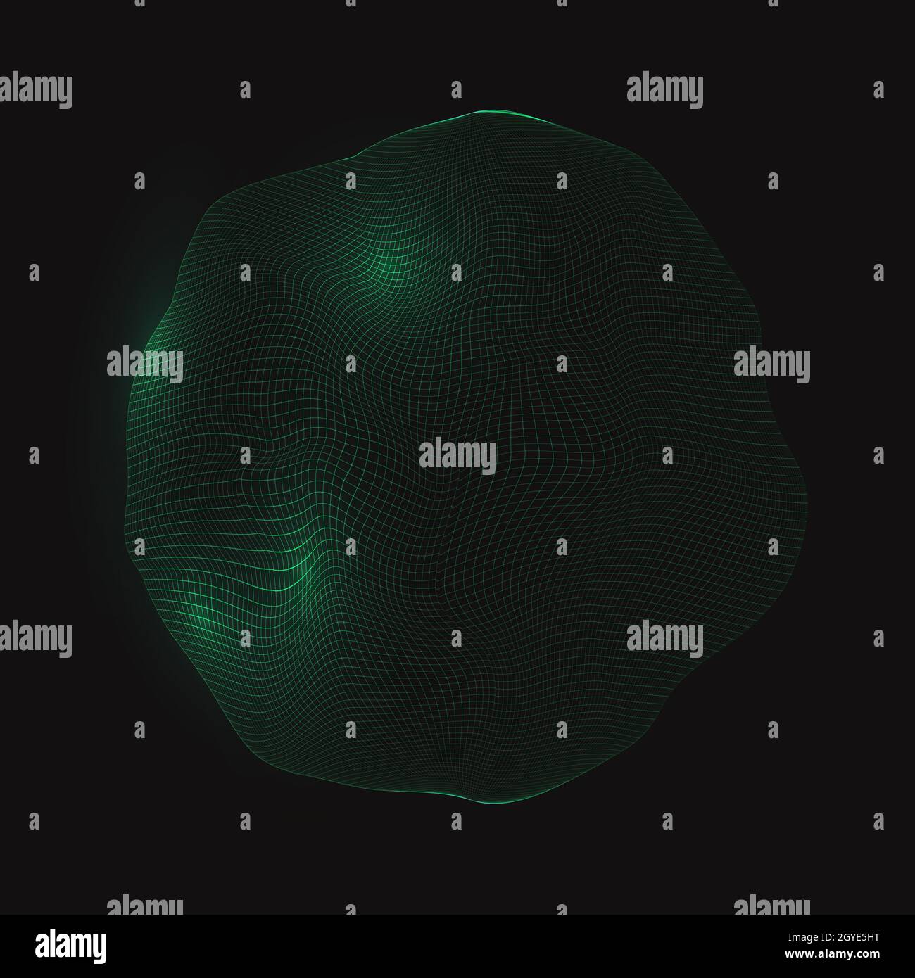 Abstract background with a glowing sphere design Stock Photo - Alamy