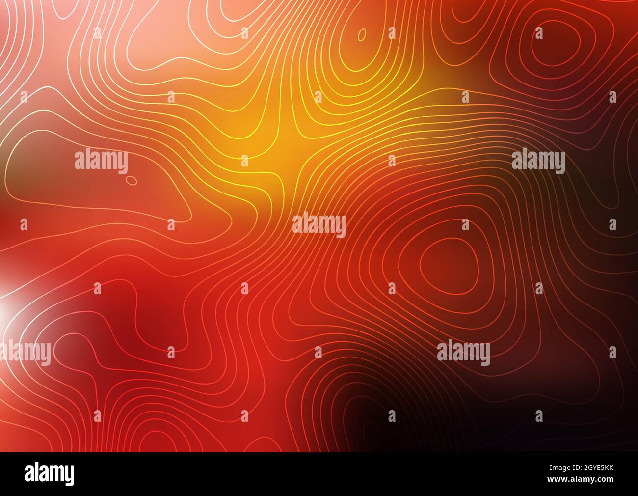 Abstract topography map design with a heat map overlay Stock Photo - Alamy