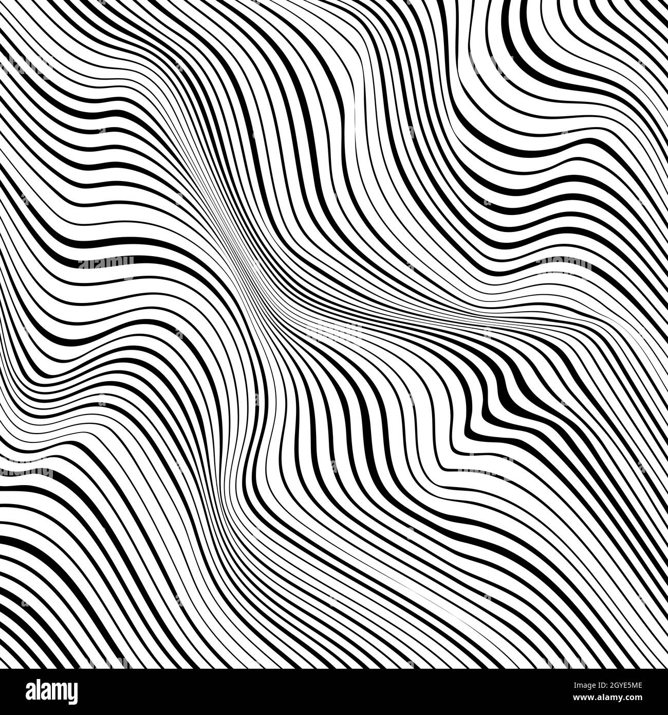Abstract background with a warped striped pattern Stock Photo - Alamy
