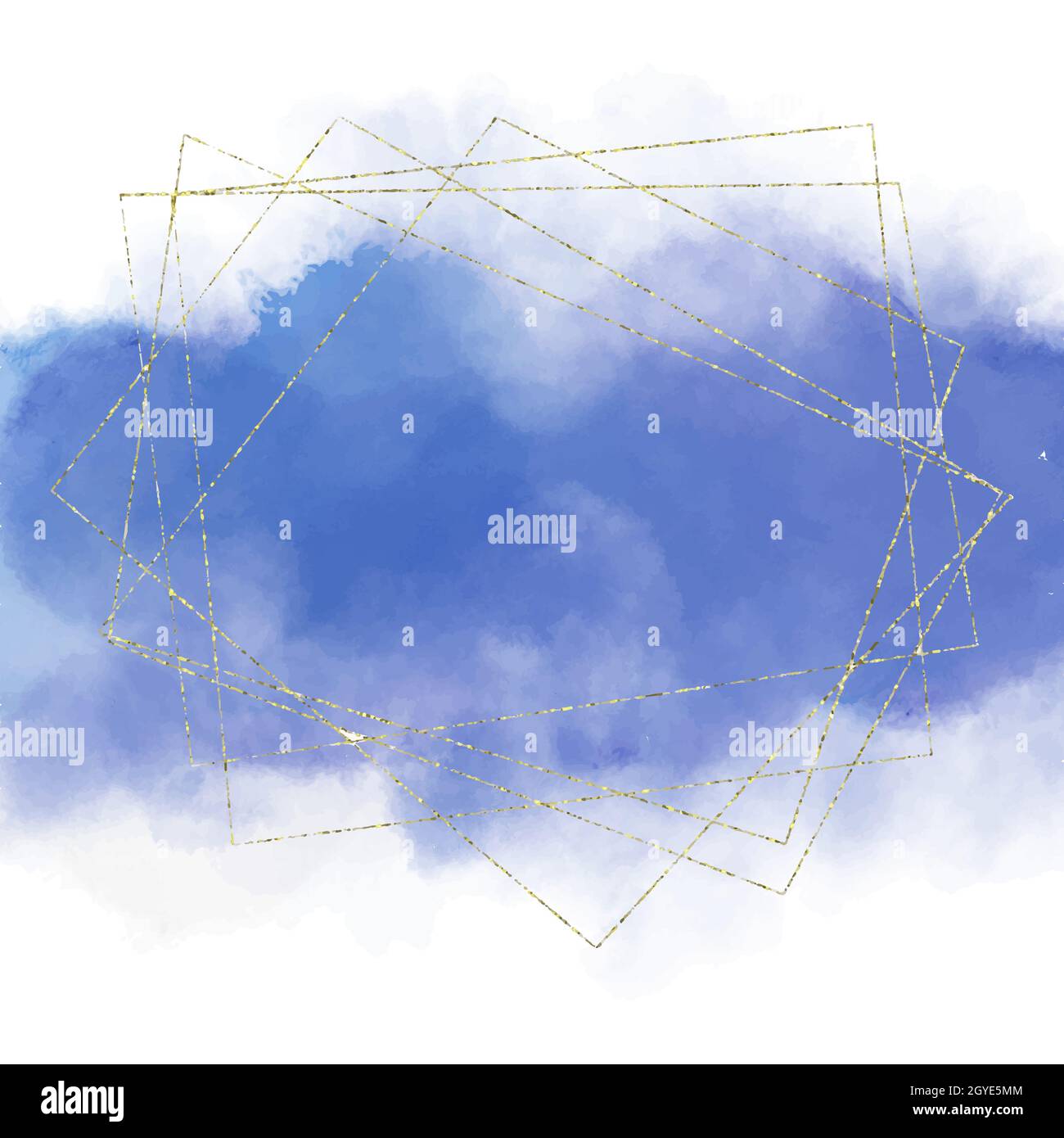 Abstract watercolour background with agold glitter frame Stock Photo ...