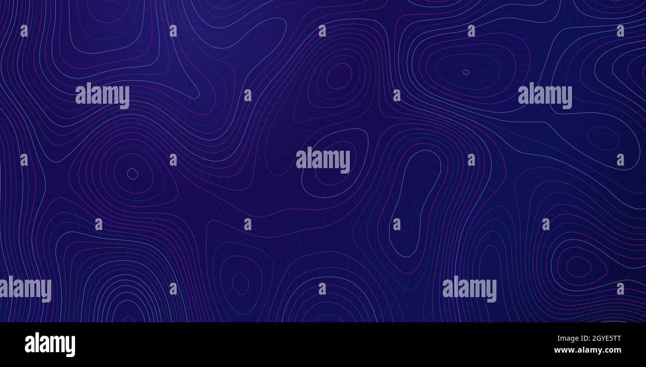 Banner with abstract topography map design Stock Photo - Alamy