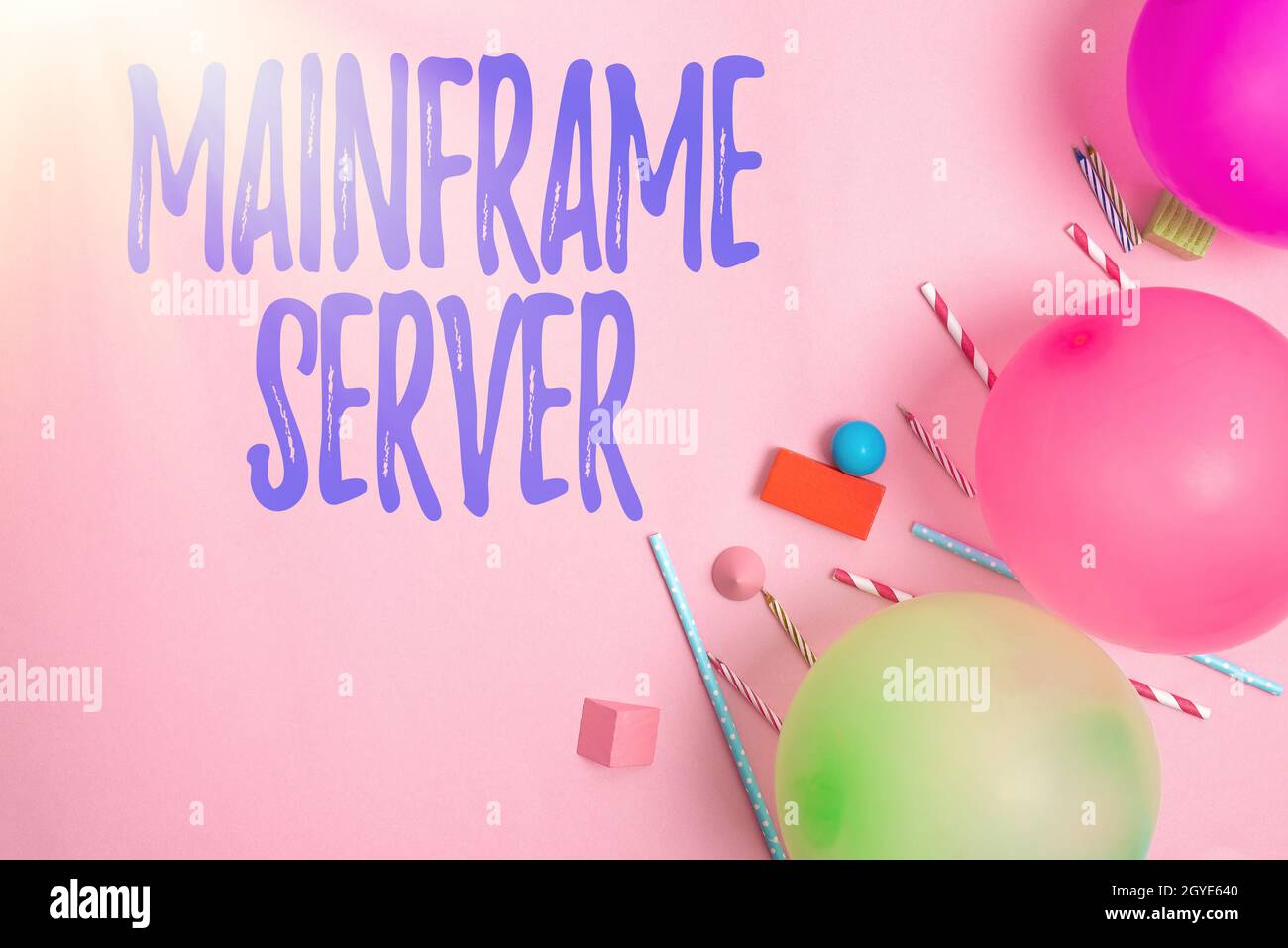 Handwriting text Mainframe Server, Internet Concept designed for ...