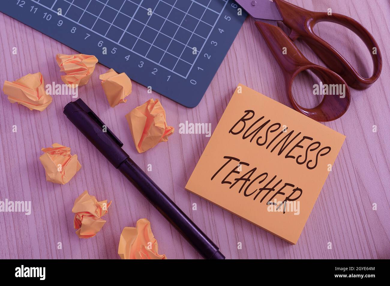 Text showing inspiration Business Teacher, Business concept Educators ...