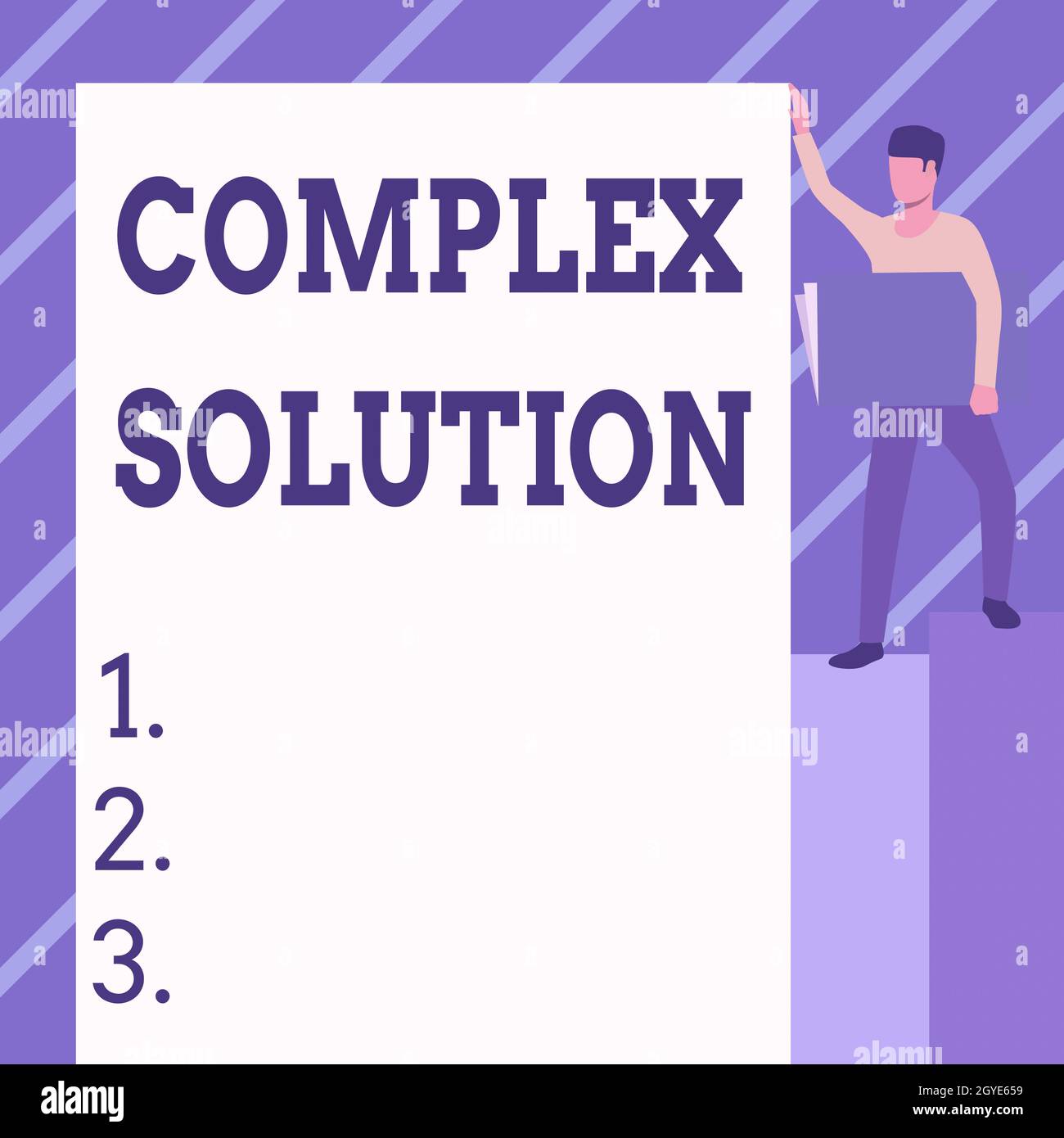 Text showing inspiration Complex Solution, Business concept significant ...