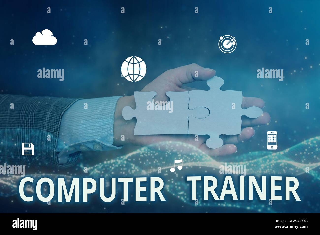 Inspiration showing sign Computer Trainer, Concept meaning instruct and help users acquire ...