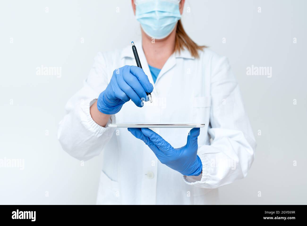 Demonstrating Medical Techology Presenting New Scientific Discovery ...