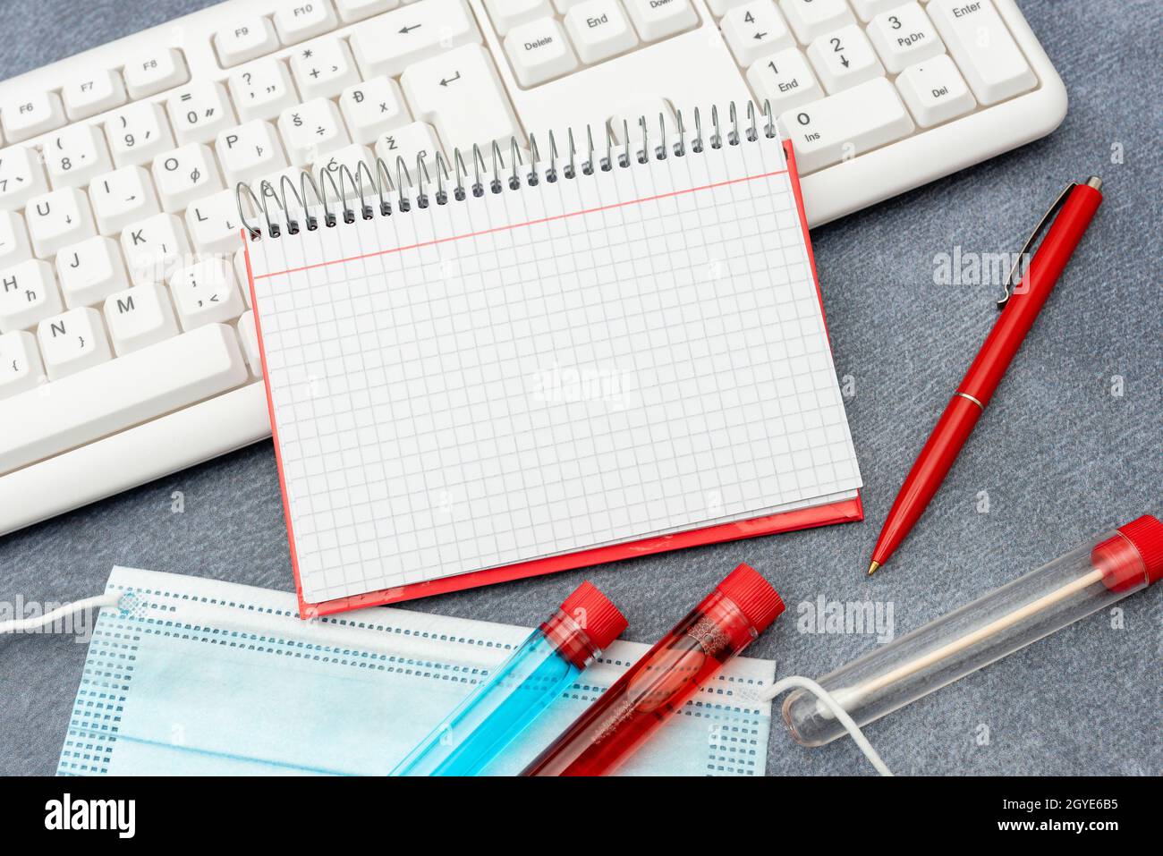 Typing Medical Notes Scientific Studies And Treatment Plans Stock Photo ...