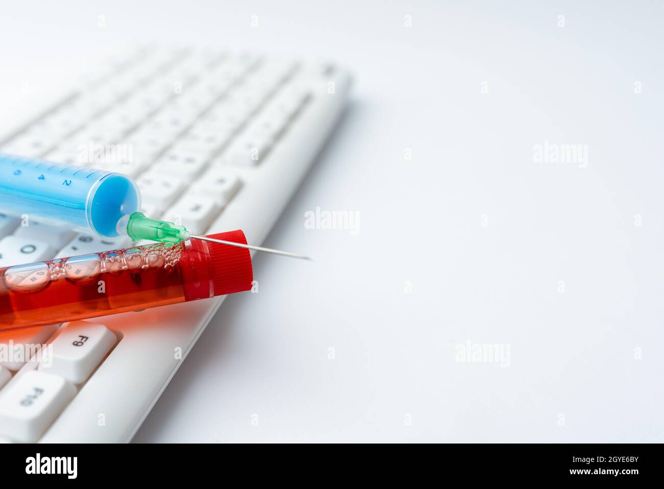 Typing Medical Notes Scientific Studies And Treatment Plans Stock Photo ...