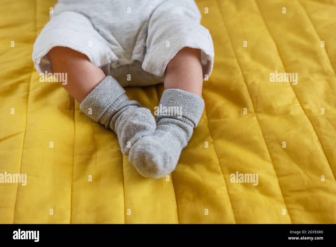 Baby feet socks hi-res stock photography and images - Alamy