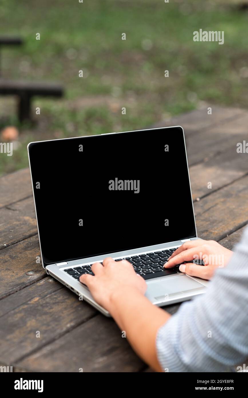 Online Jobs And Working Remotely, Connecting People Together Stock ...