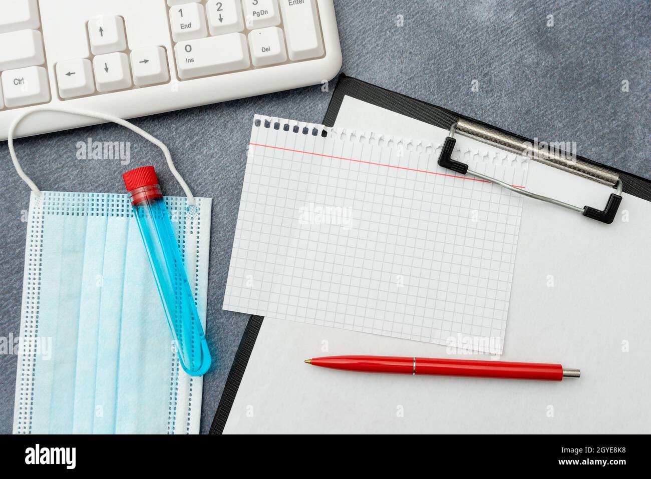 Typing Medical Notes Scientific Studies And Treatment Plans Stock Photo ...