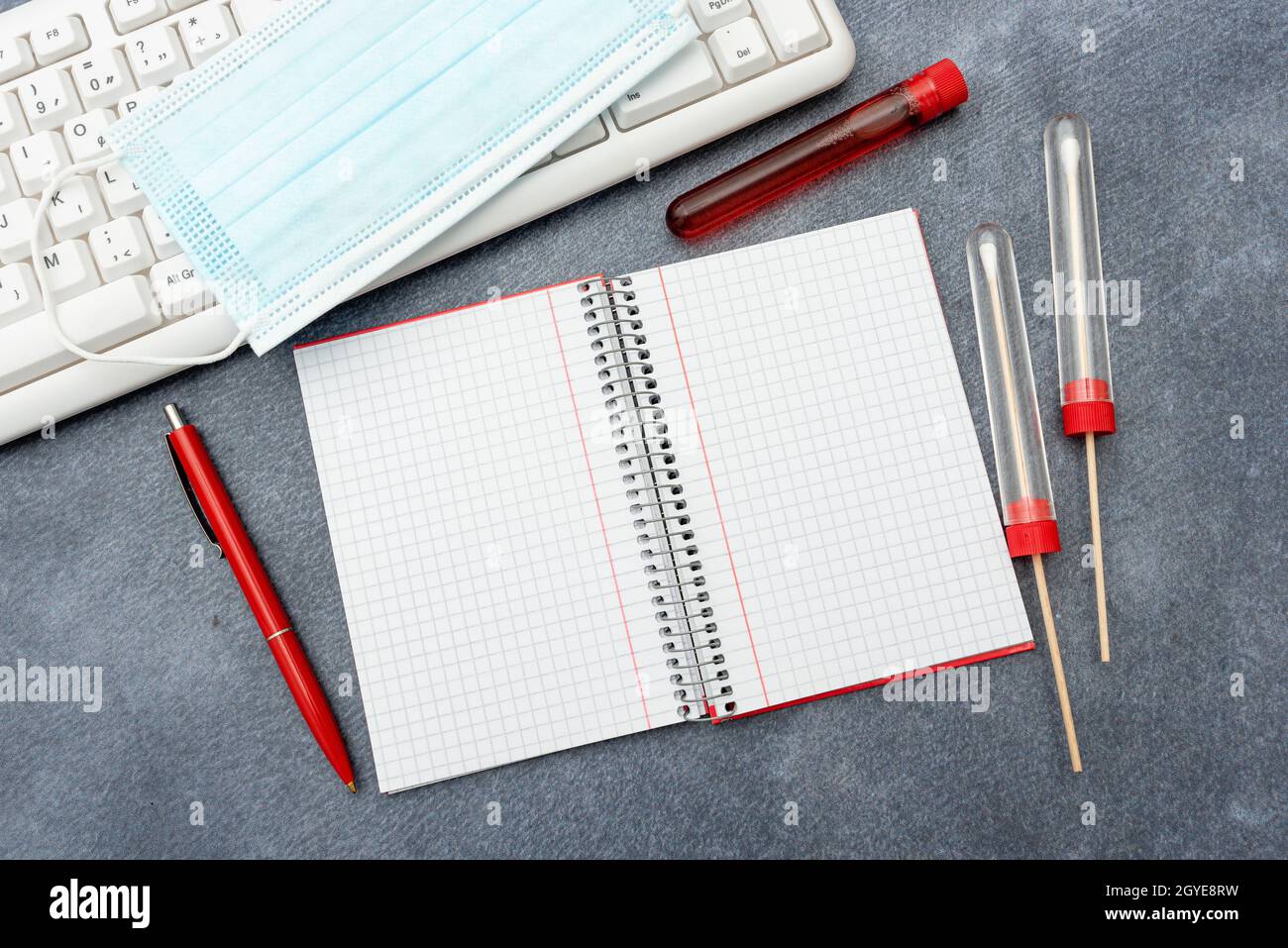 Typing Medical Notes Scientific Studies And Treatment Plans Stock Photo ...