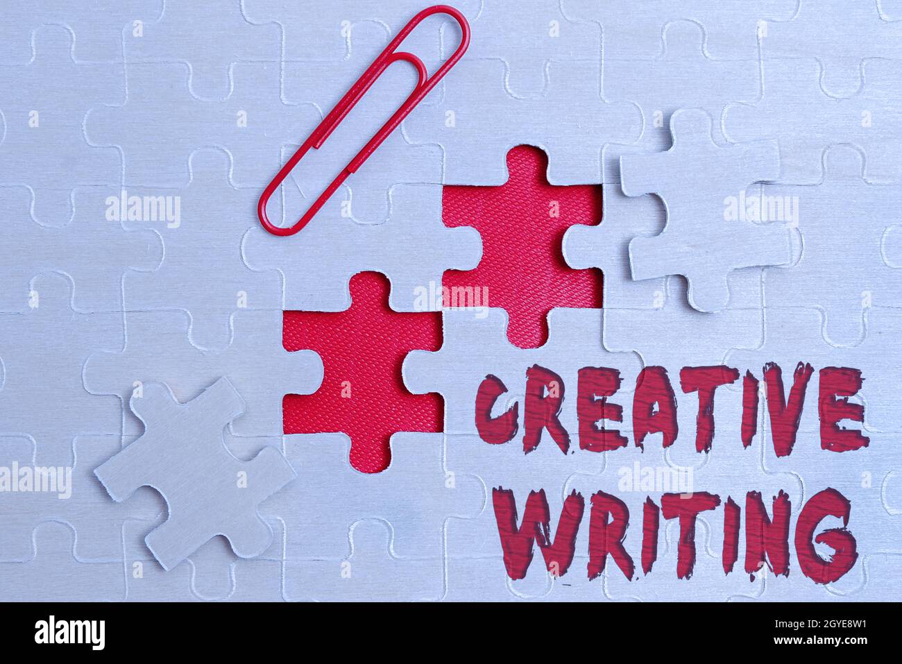 Writing displaying text Creative Writing, Concept meaning fiction or ...