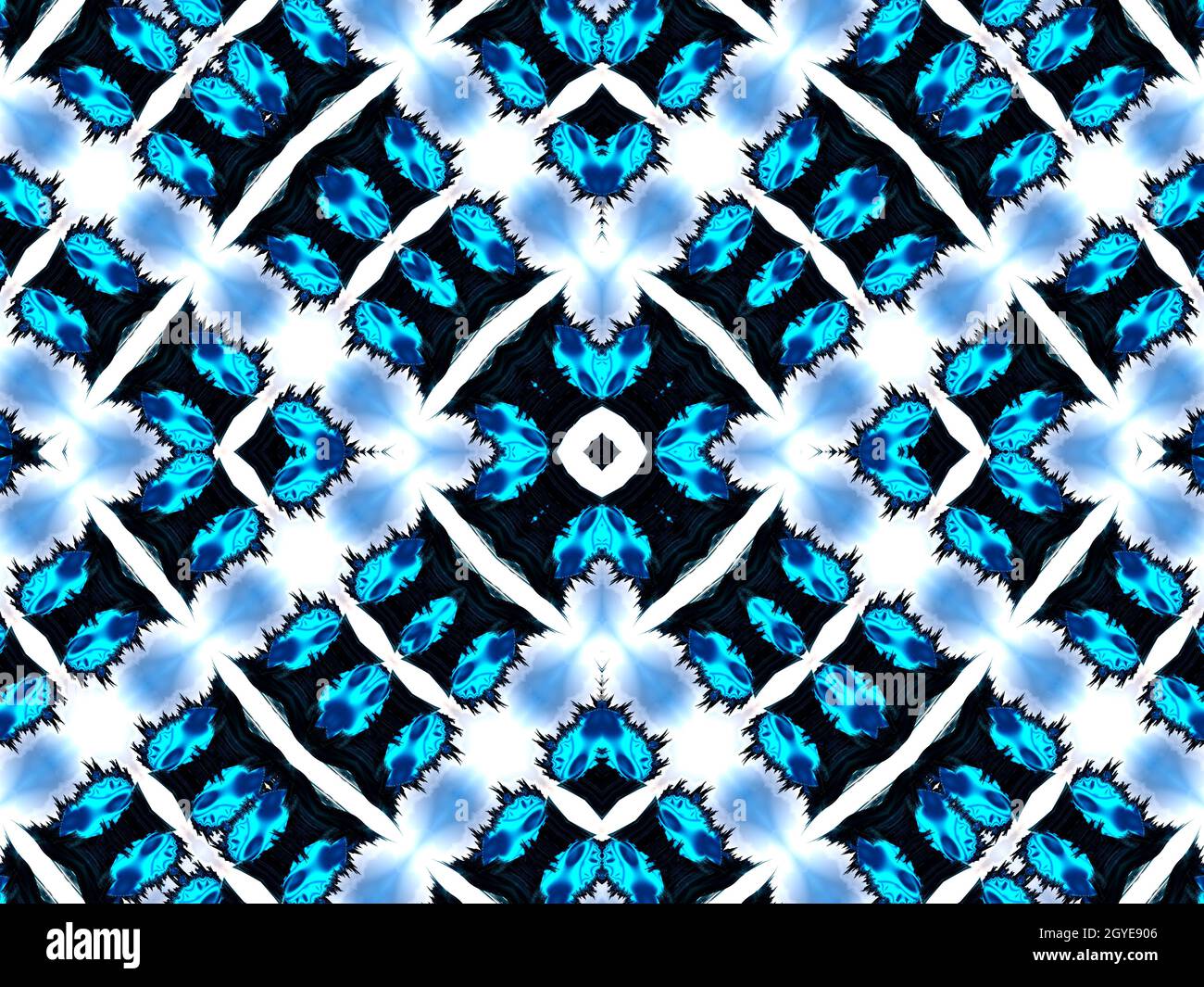 Seamless repeating pattern with geometric floral shapes in different ...