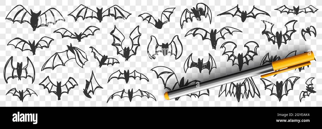 Sleeping Bat Silhouette