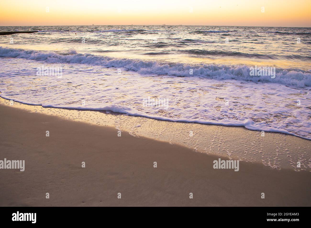 Beautiful sunrise at the beach. Beautiful morning Stock Photo - Alamy