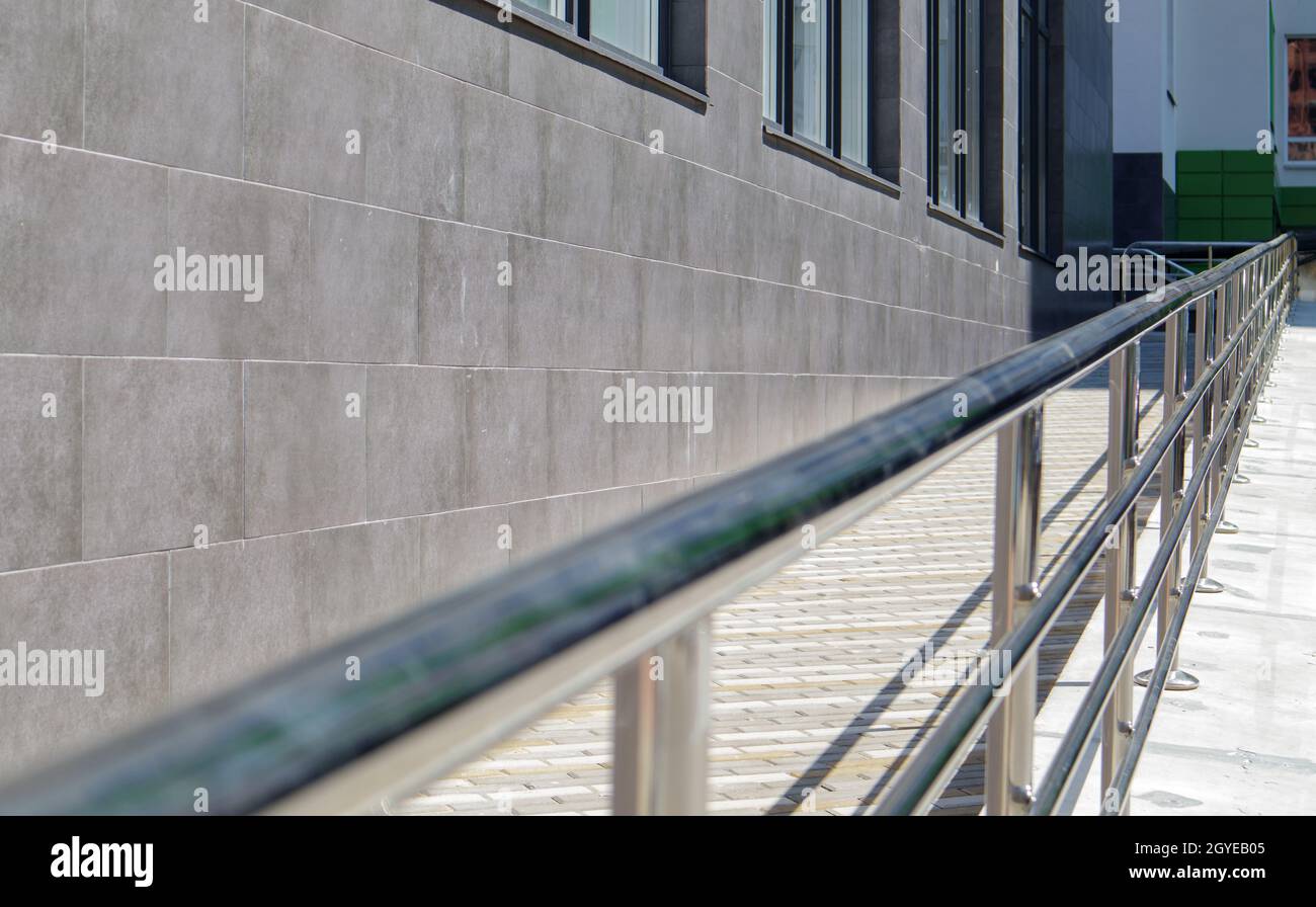 Stainless steel handrails hi-res stock photography and images - Alamy