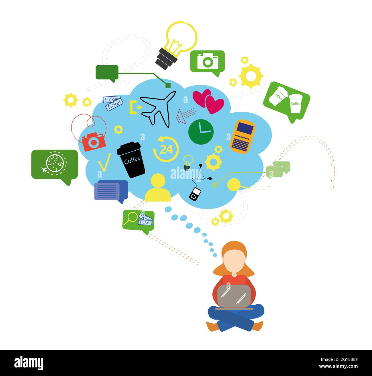 Online tickets booking hotel Cut Out Stock Images & Pictures - Alamy