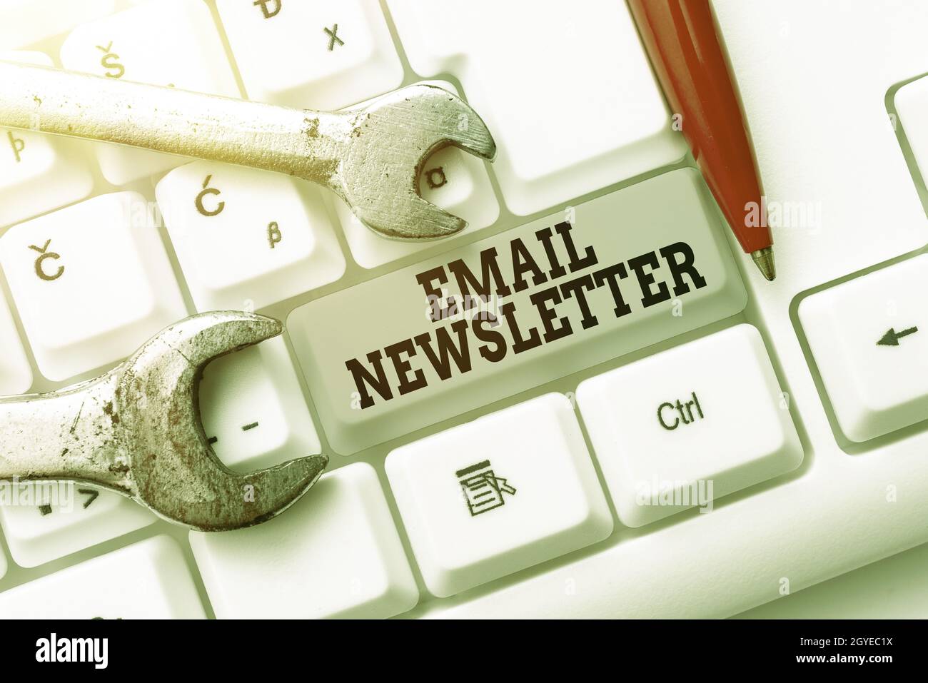 Handwriting text Email Newsletter, Business showcase email sent out to ...