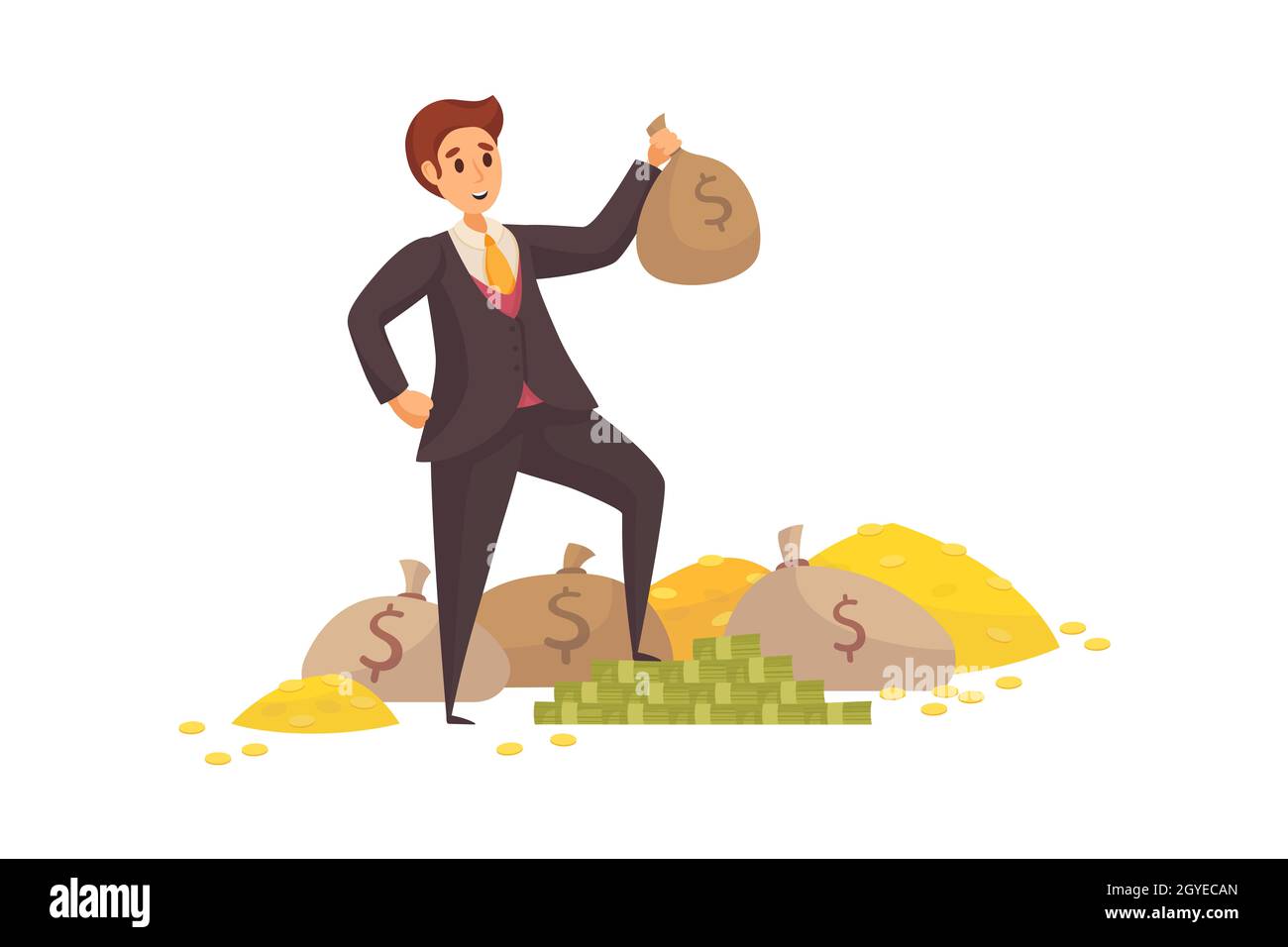 Lottery winner cartoon Cut Out Stock Images & Pictures - Alamy