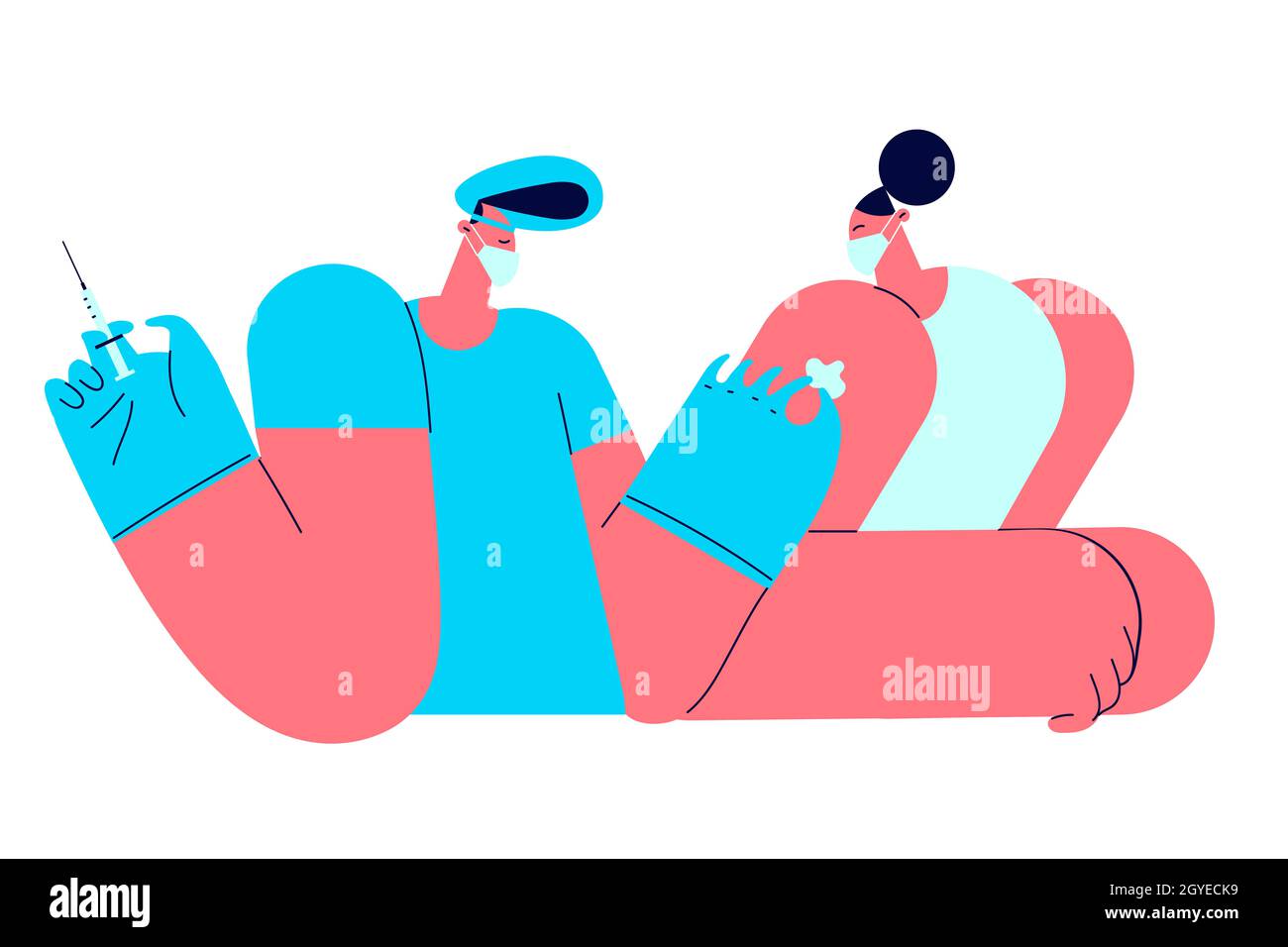 Vaccination, vaccine against COVID-19 infection concept. Man doctor ...