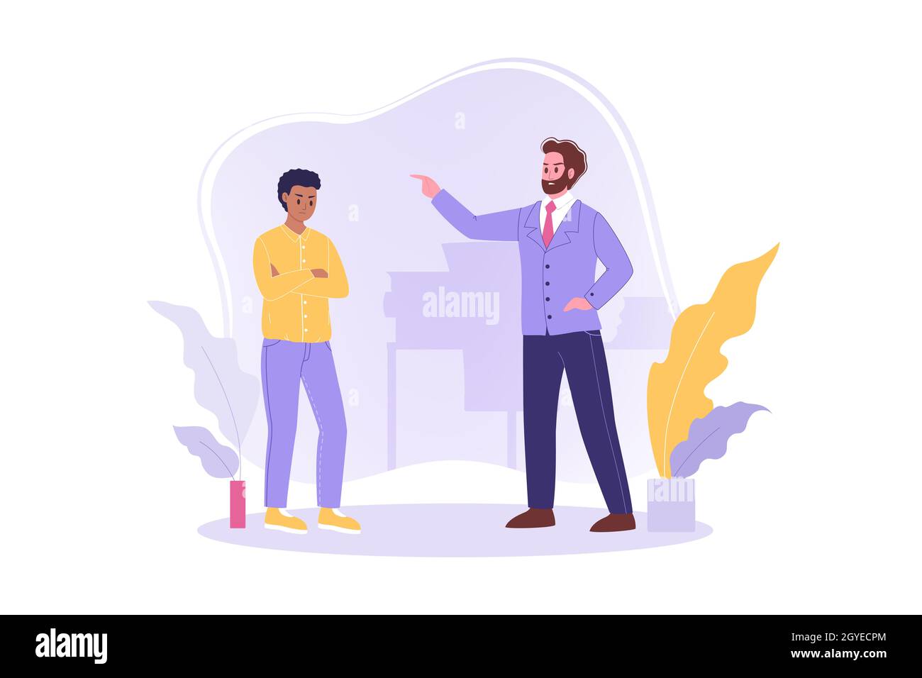 Cartoon man blaming hi-res stock photography and images - Alamy