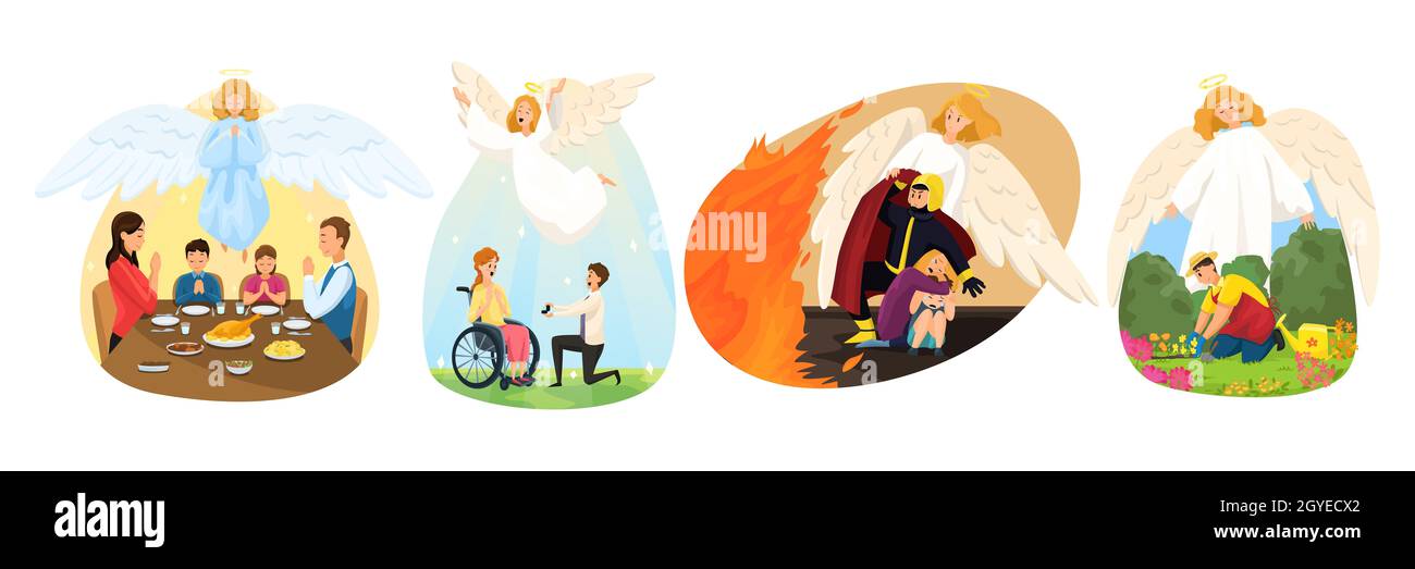 Guardian angel protecting child hi-res stock photography and images - Alamy