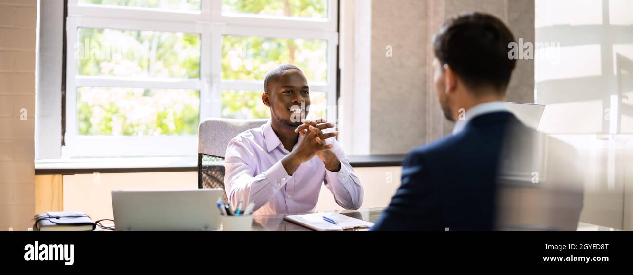 Interview two people african american hi-res stock photography and ...
