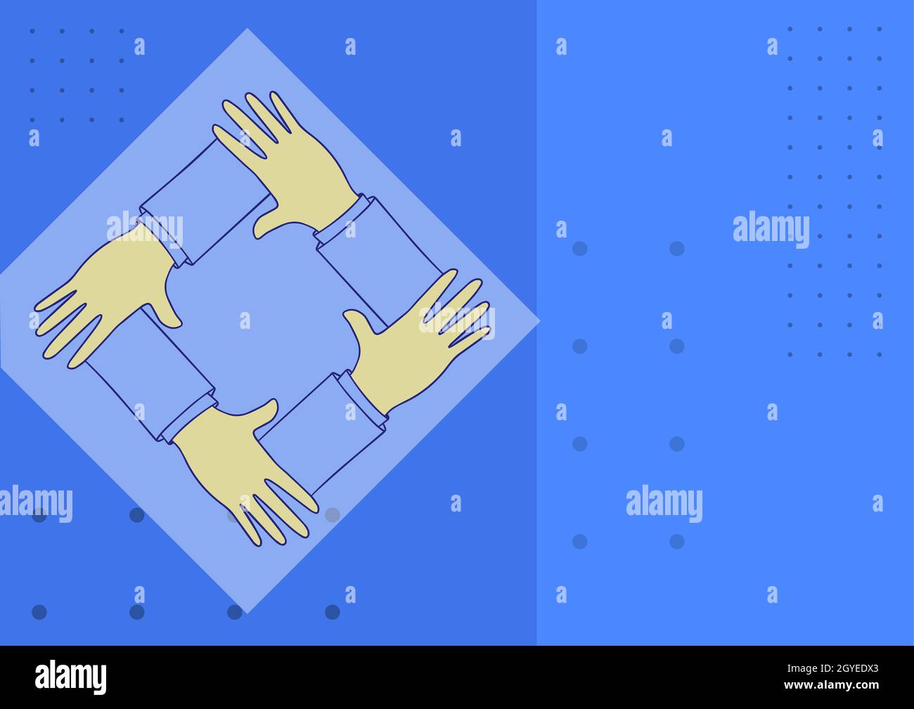 Four Hands Connected Holding Arms Together Showing Connection Symbol ...