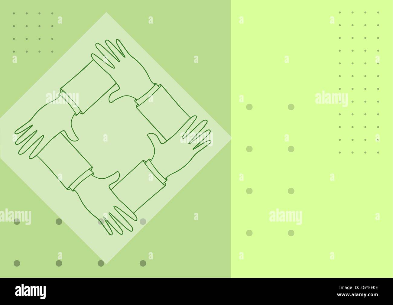 Four Hands Connected Holding Arms Together Showing Connection Symbol ...