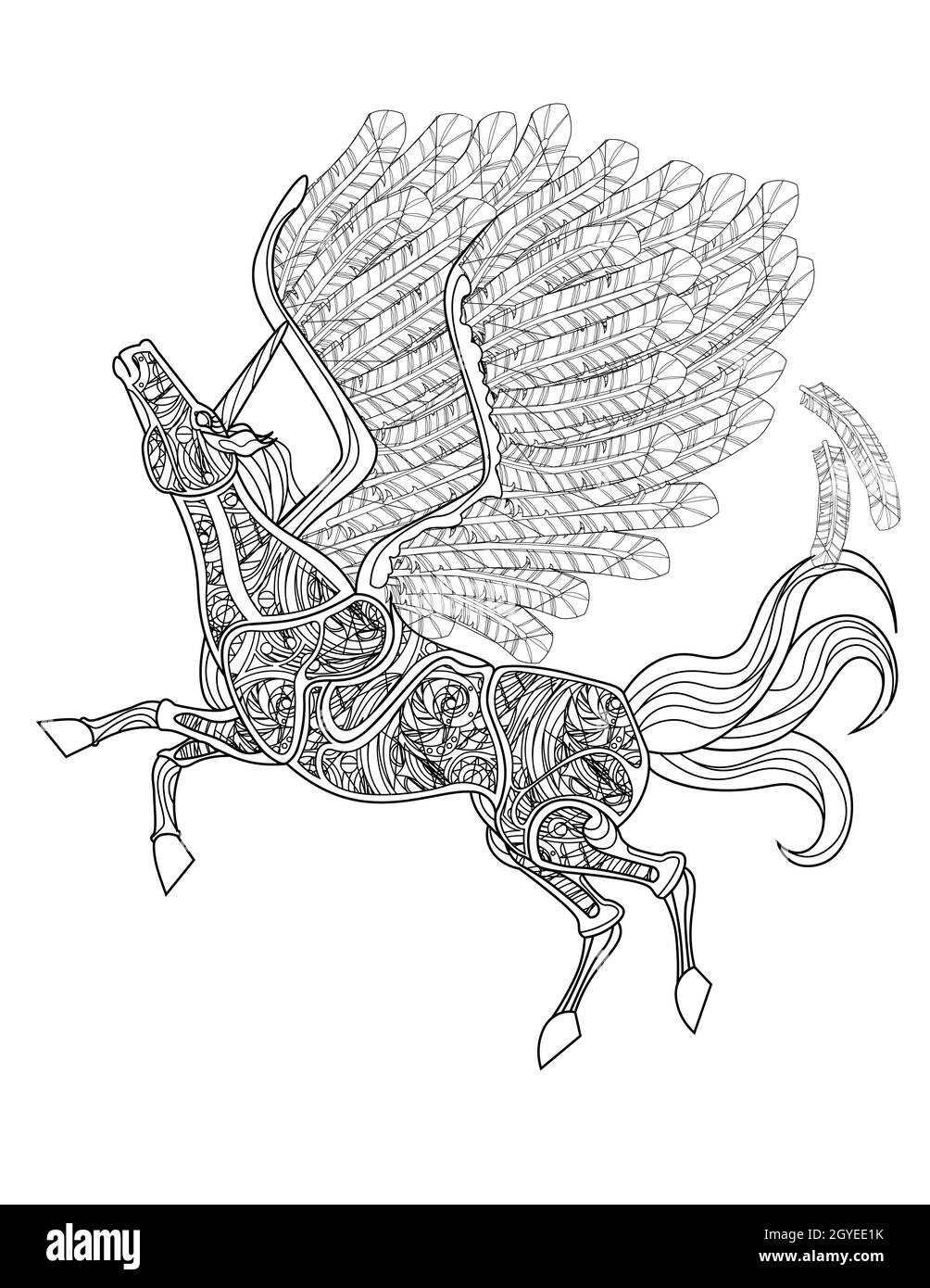 Pegasus Drawings In Pencil Easy