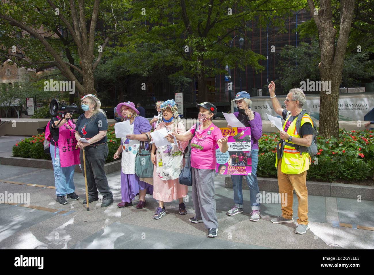 The Raging Grannies a senior citizen activist chorus sends a message in ...