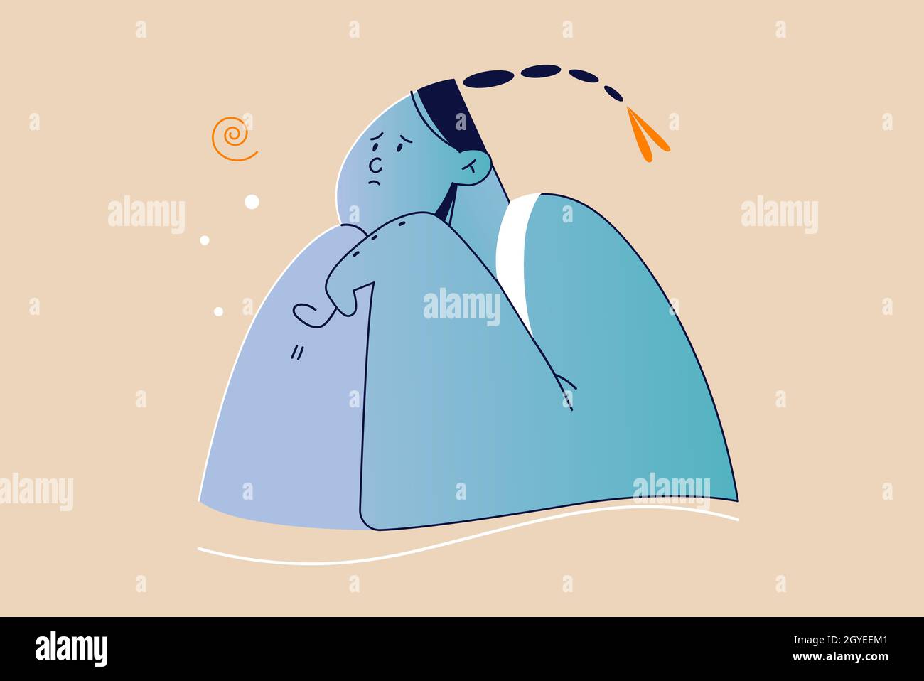 Emotion, face, expression, mental stress, depression, boredom ...