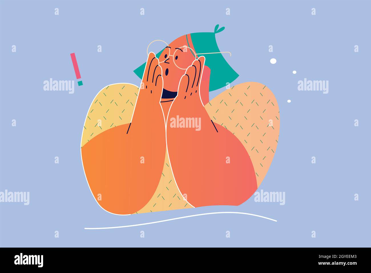 Emotion, surprise, amazement, shock concept. Young surprised schocked ...