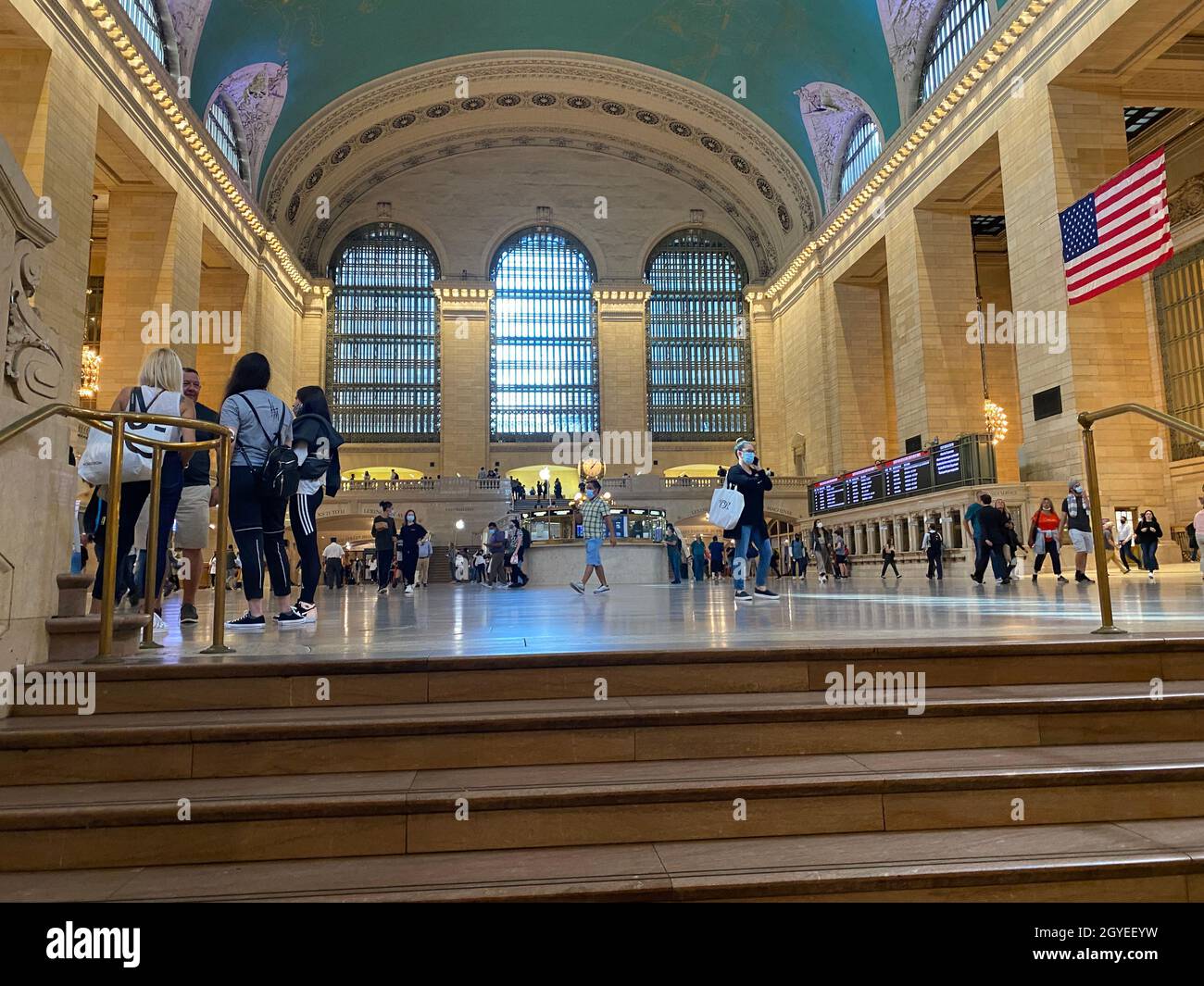 Ascending the stairs from the underground food and dining concourse ...