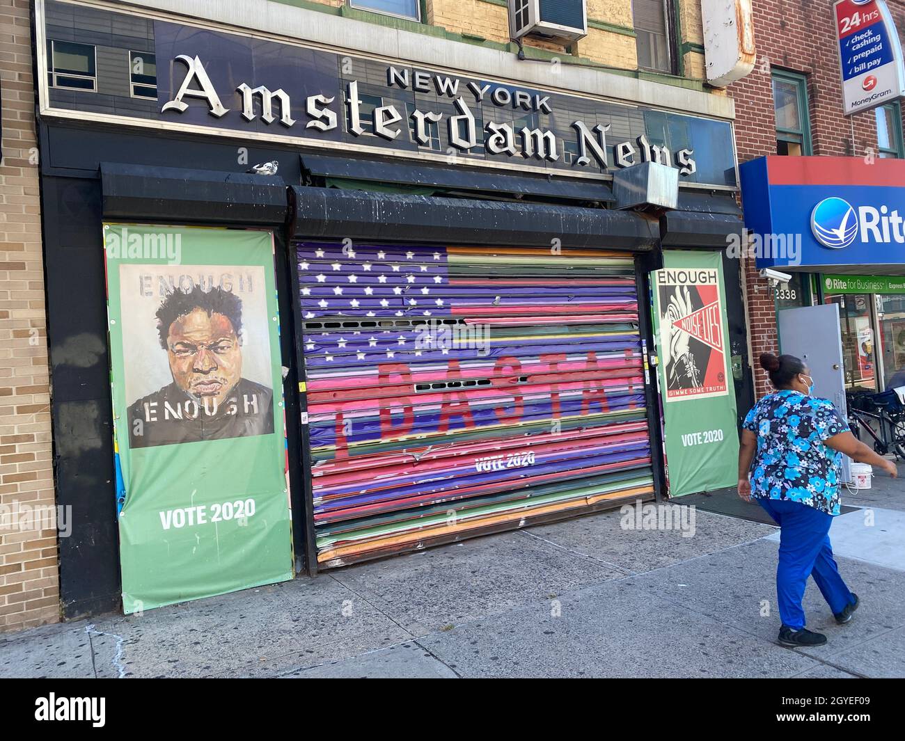 Amsterdam News Building, on Frederick Douglas Blvd in Harlem, the oldest Black newspaper in the ...