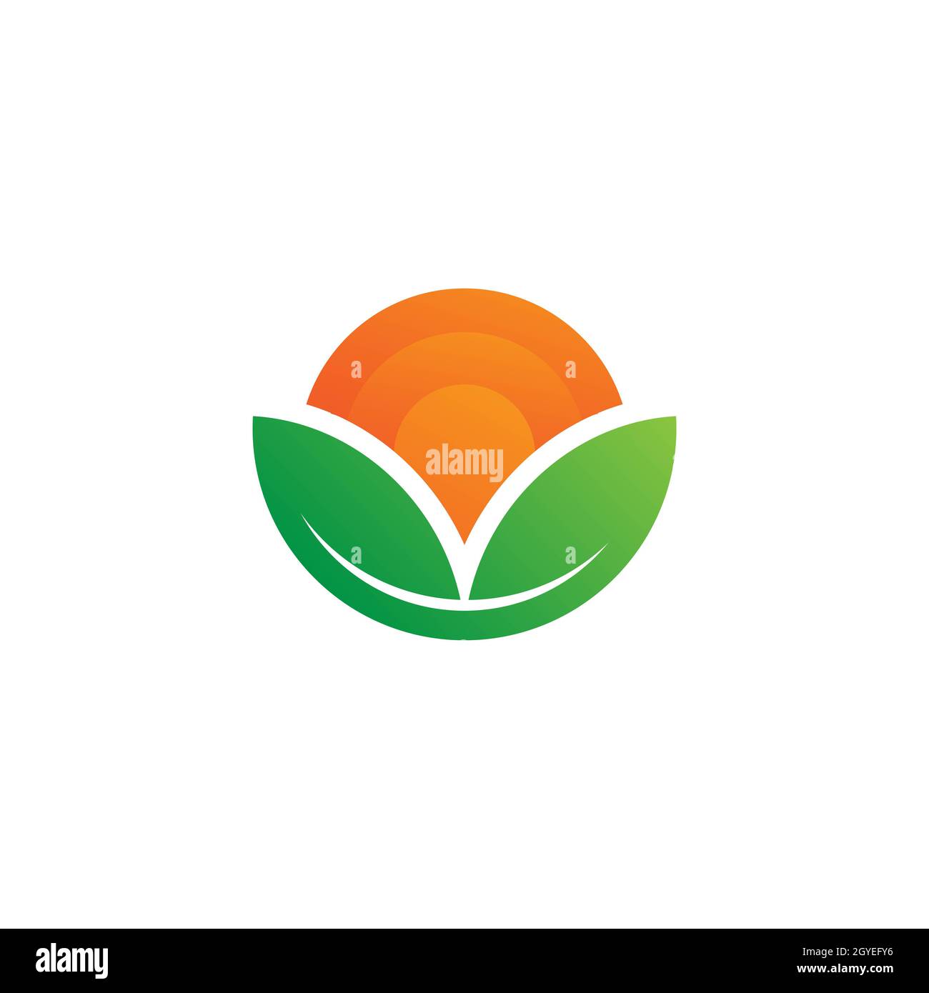 sun farm logo Vector icon design illustration Template Stock Photo - Alamy