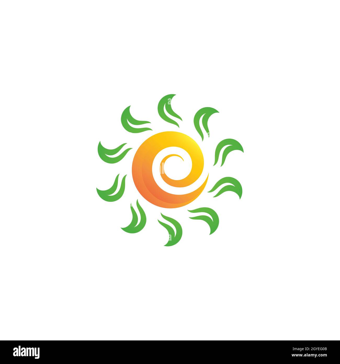 sun farm logo Vector icon design illustration Template Stock Photo - Alamy