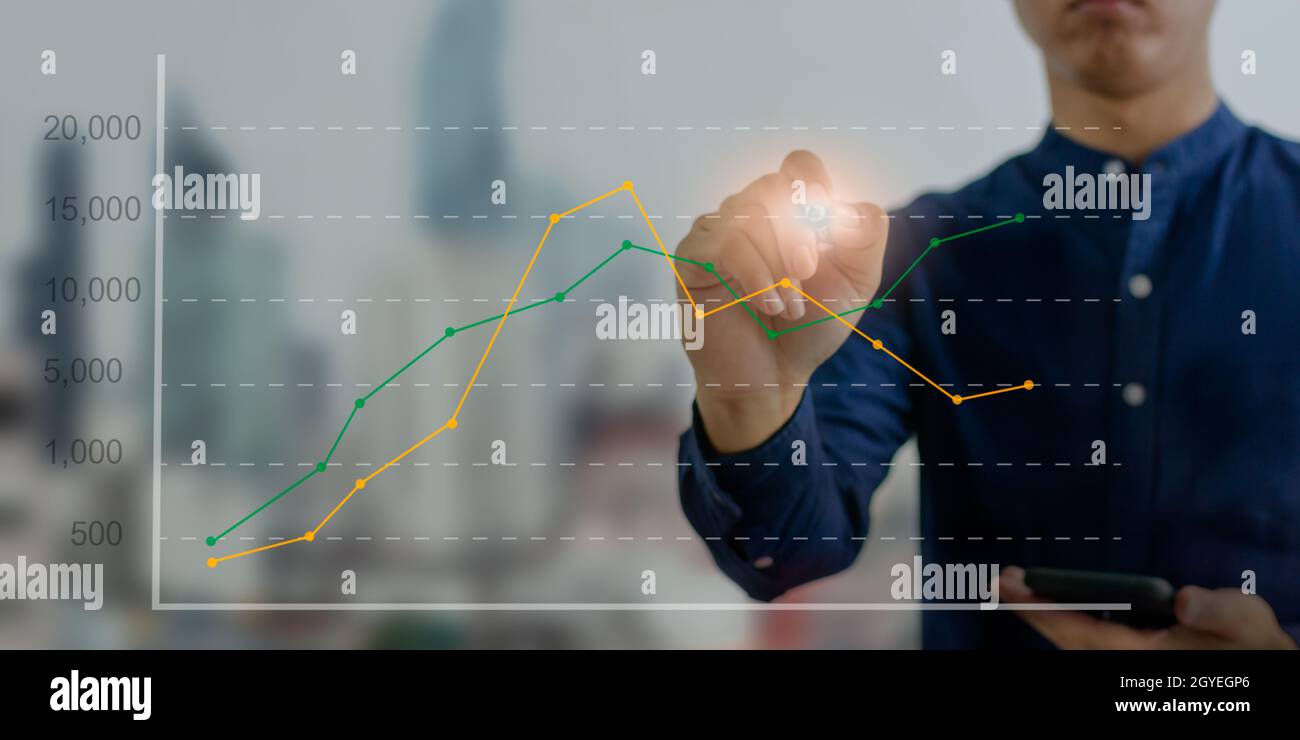 financial graphs and diagrams economic business concepts, investments ...