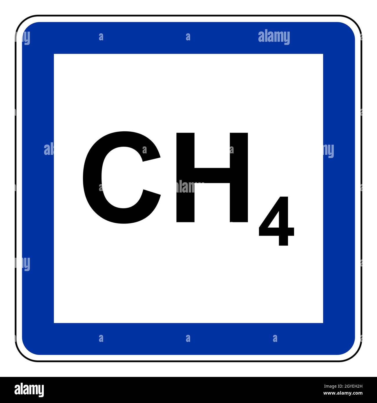 Methane and road sign Stock Photo - Alamy