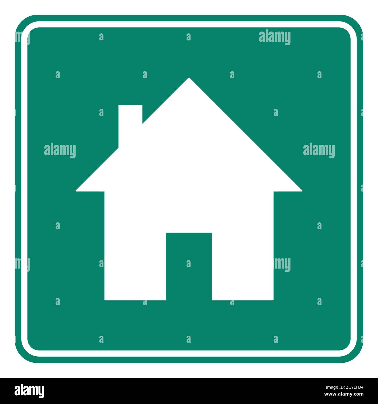 Home and road sign Stock Photo - Alamy