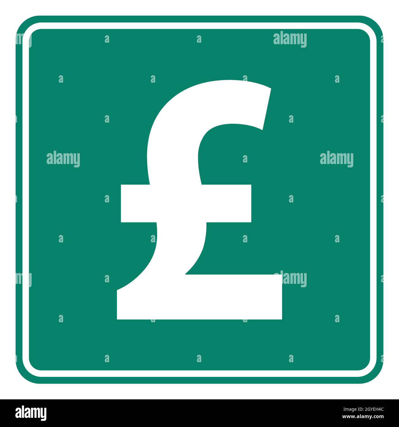 Pound sterling symbol green Cut Out Stock Images & Pictures - Alamy