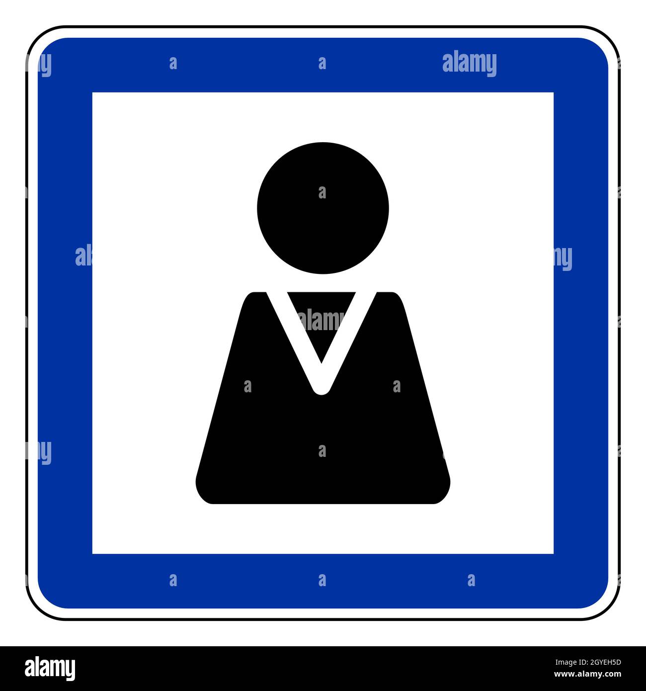 Figure and road sign Stock Photo - Alamy