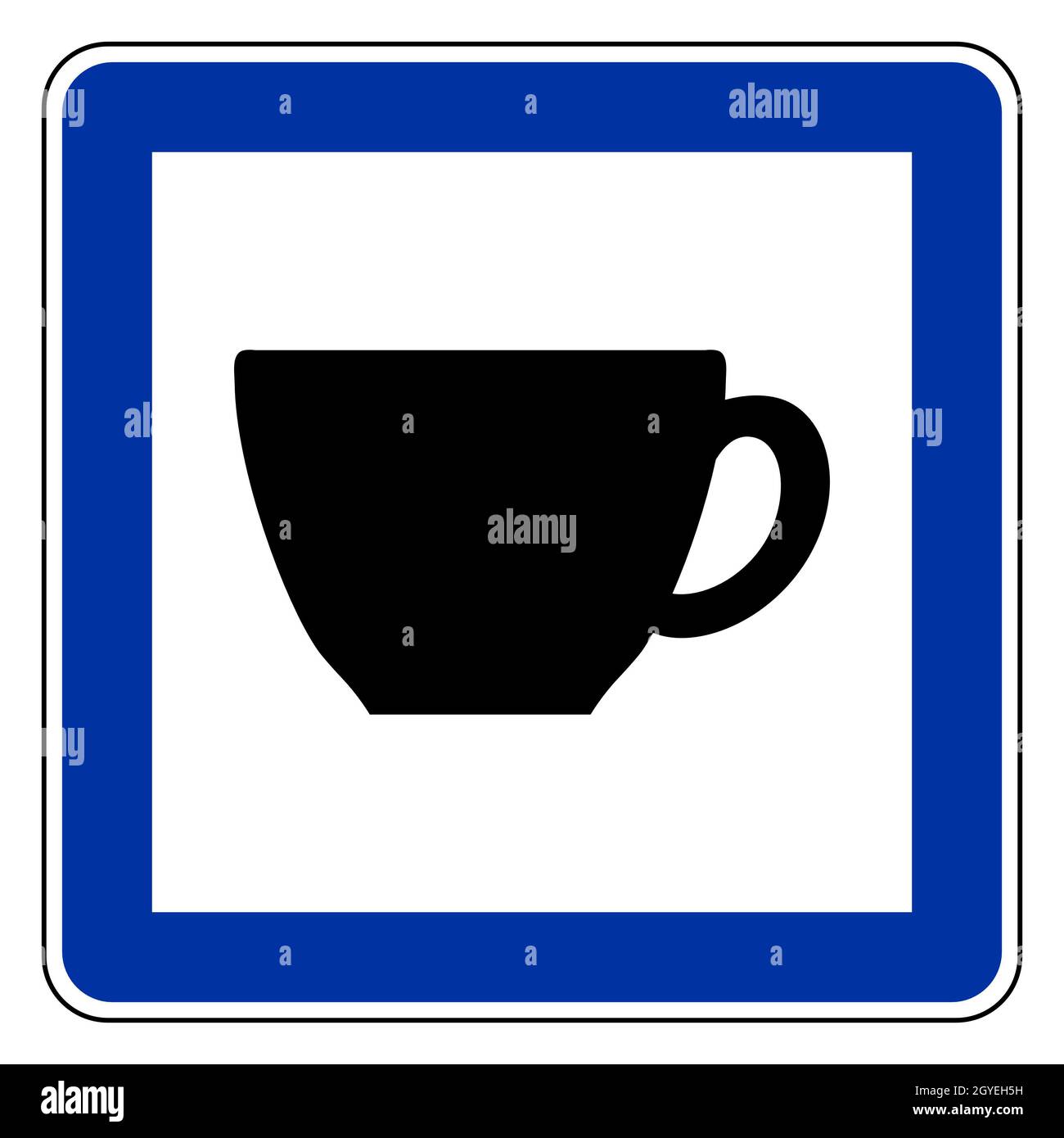 Square cafe sign Cut Out Stock Images & Pictures - Alamy