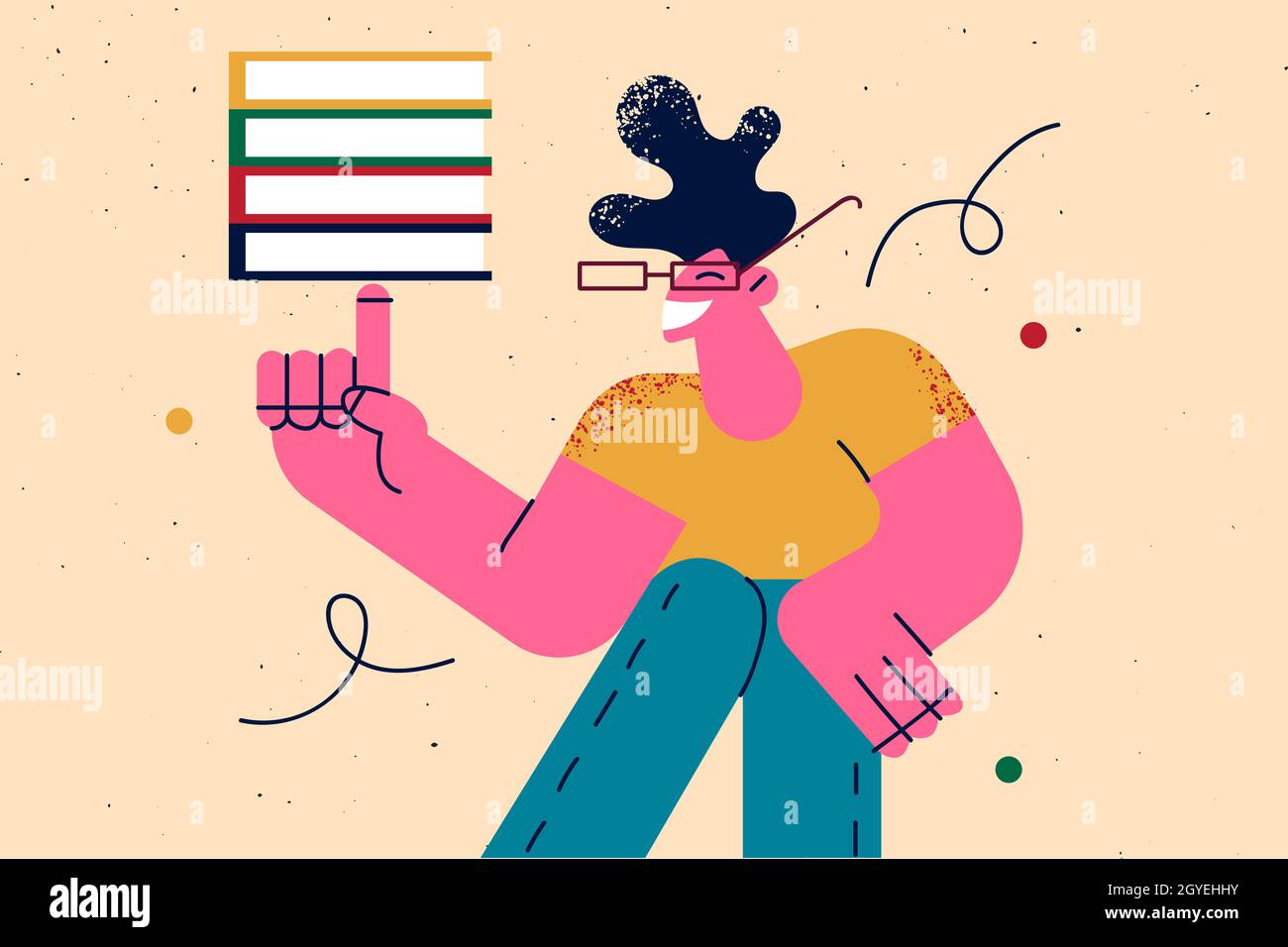 Education, learning, studying concept. Young smiling teenage student ...