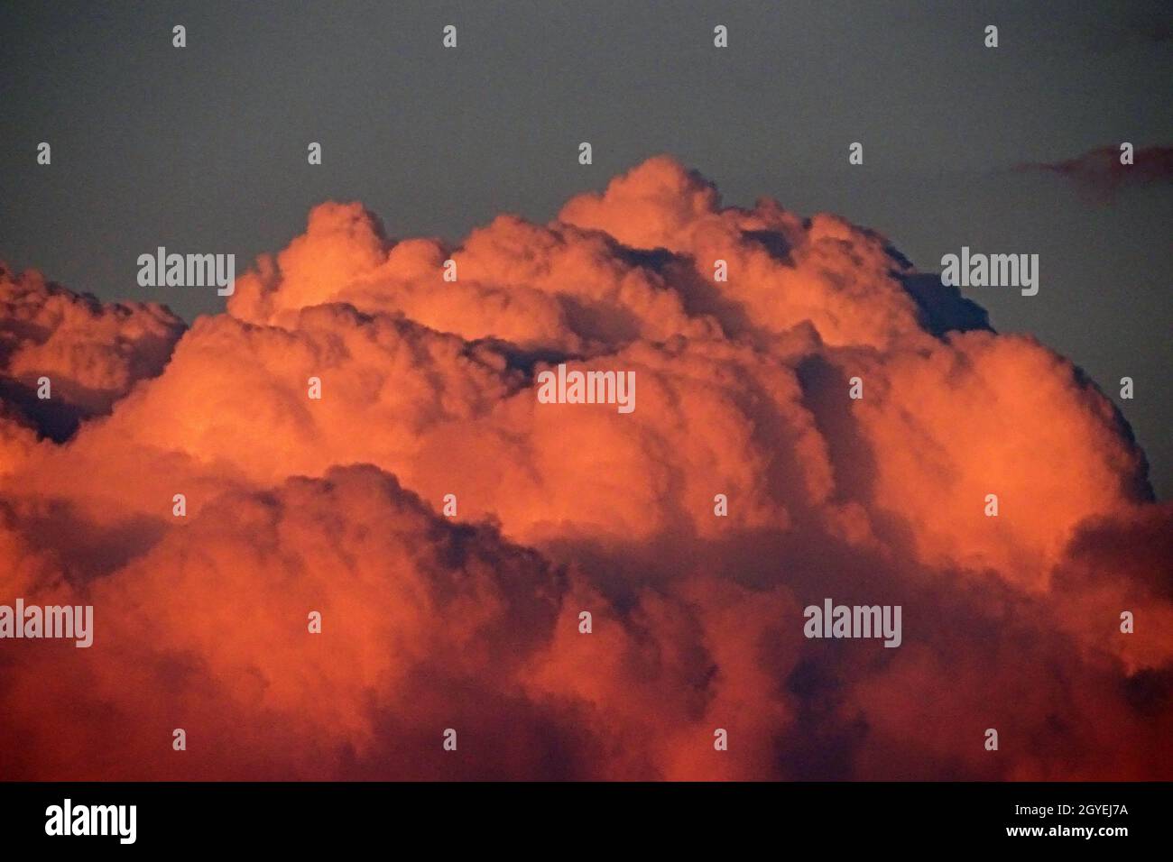 dense cloud puddle,heavy clouds,red clouds and sky at sunset Stock ...