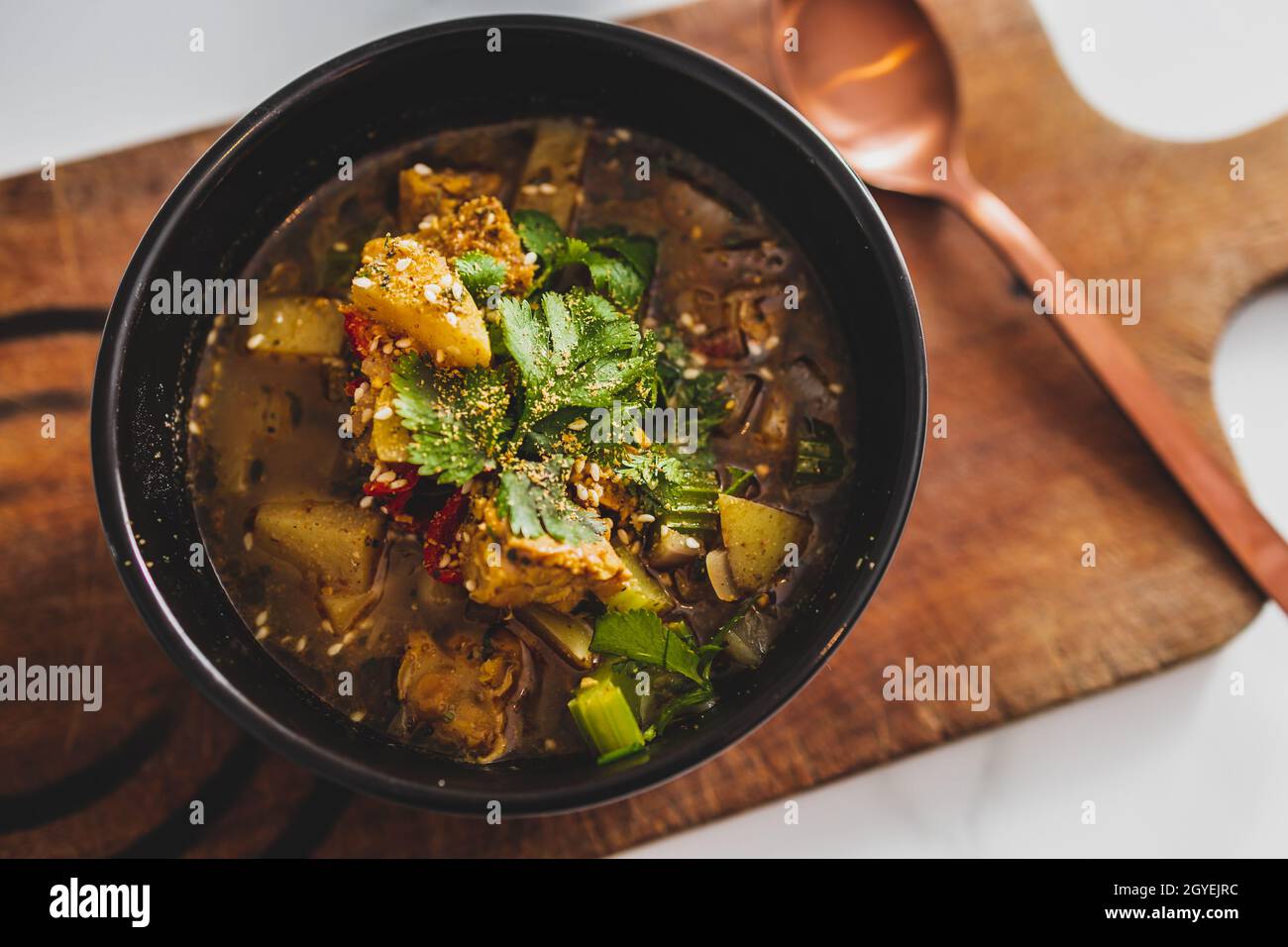 vegan Turkish vegetables hot pot, healthy plant-based food recipes ...